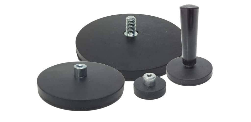 Rubber Encased Holding Magnets for Sensitive Surfaces