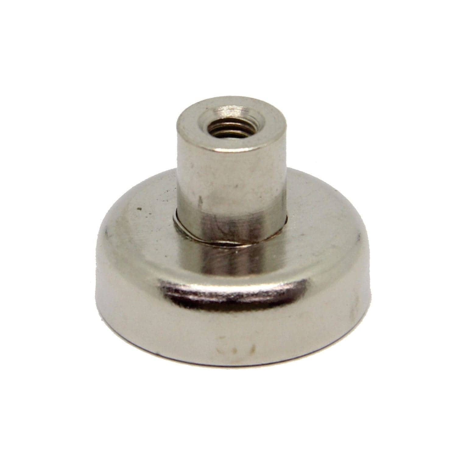 25mm x 8mm Neodymium Female Threaded Pot - Magnets New Zealand