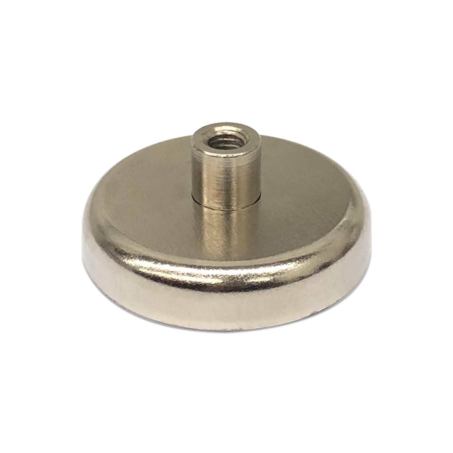 42mm x 9mm Neodymium Female Threaded Pot - Magnets New Zealand