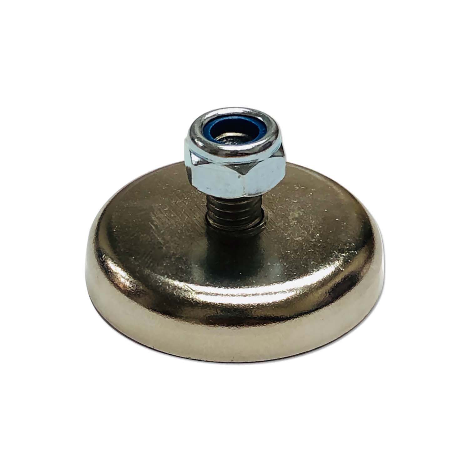 42mm x 9mm Neodymium Male Threaded Pot - Magnets New Zealand