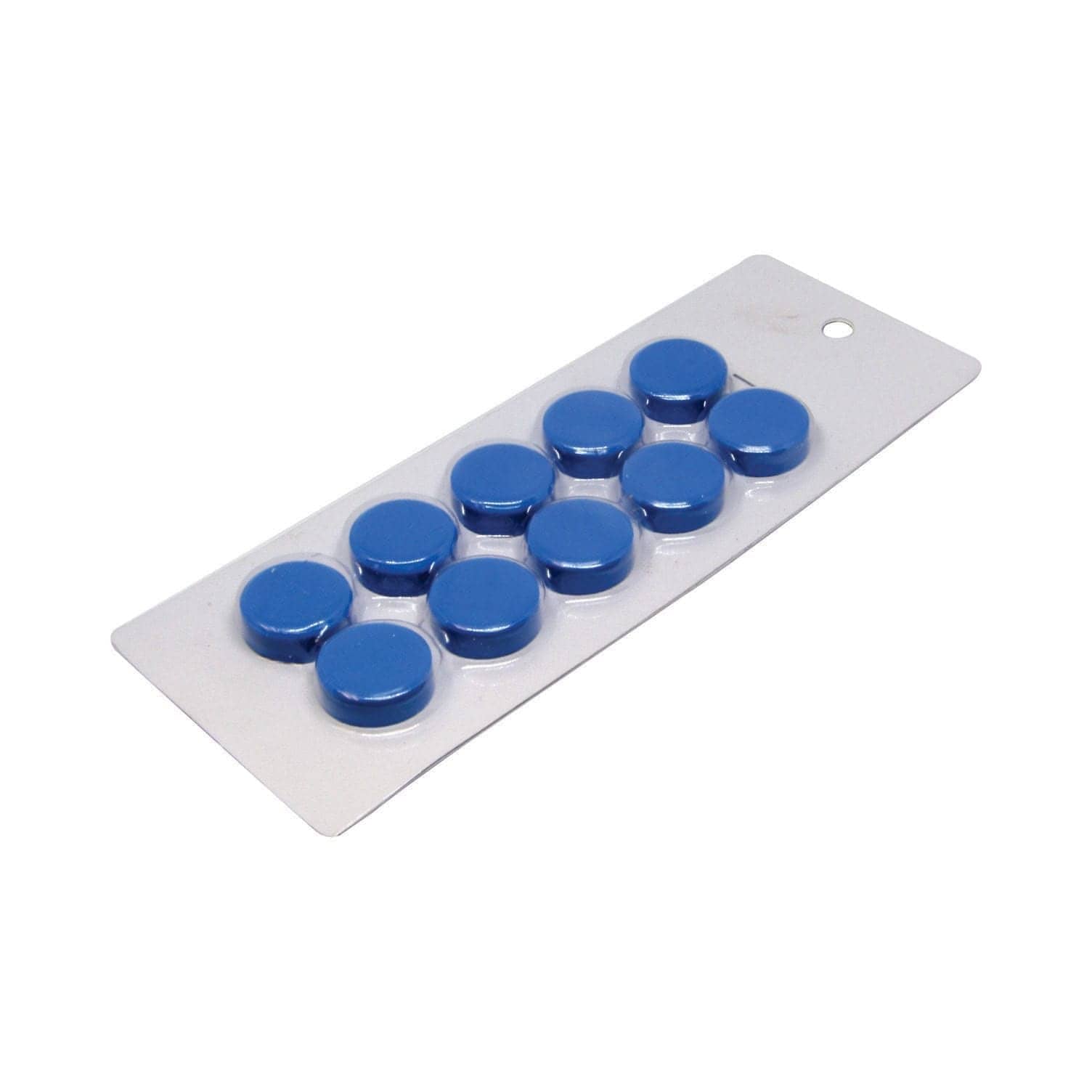 Small Blue Magnetic Discs | Card of 10 - Magnets New Zealand